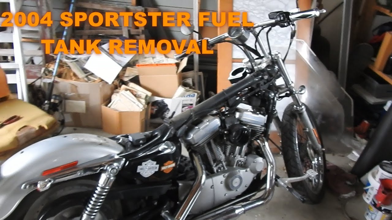 2004 Sportster Fuel Tank Removal - YouTube