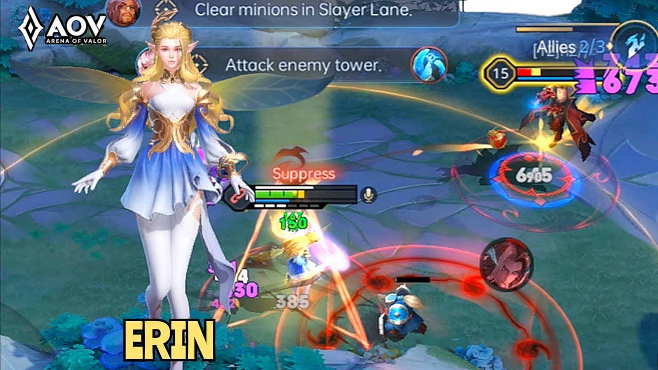 AOV : ERIN GAMEPLAY|ARENA OF VALOR LIÊNQUÂNMOBILE ROV COT - YouTube