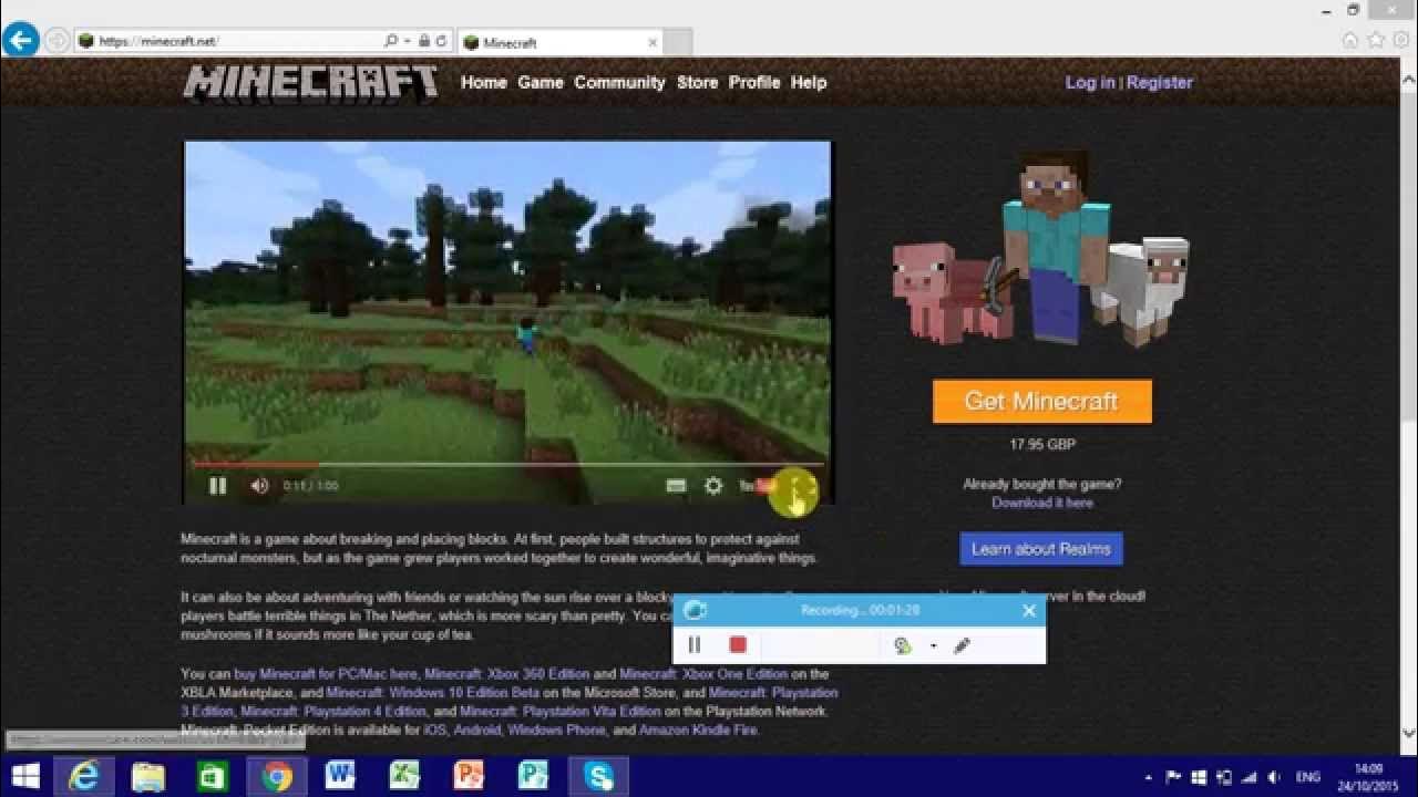 How To Get Minecraft PC For Free - YouTube