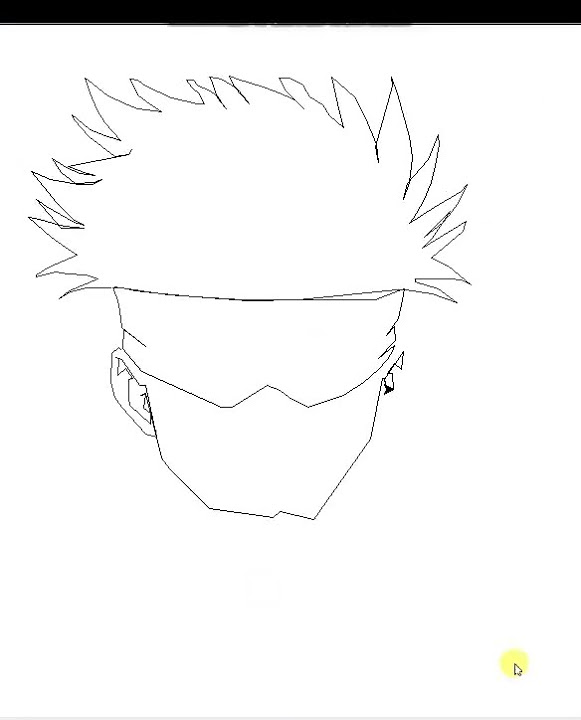Draw Gojo Face 😎 Using Python Shorts Youtube