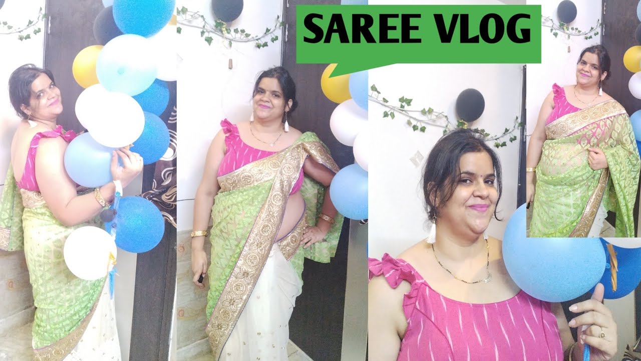 Saree draping tutorial for beginners || Net Saree draping || ShaNaisha ...