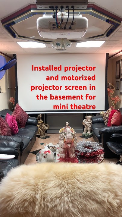 DIY Installed Projector and Motorized Projector screen in the basement ...