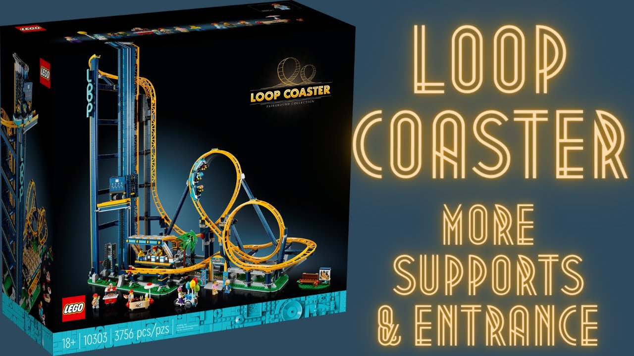Loop Coaster Build: More Supports & Entrance - YouTube
