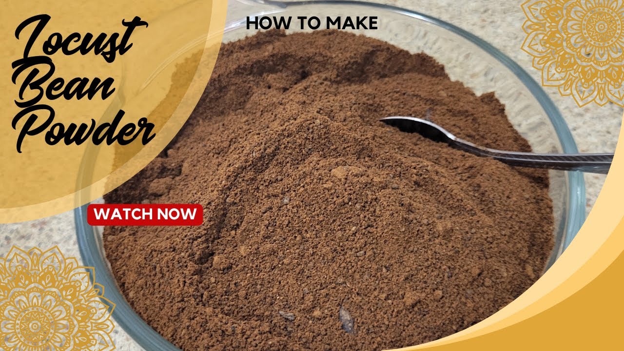 How to make Locust Beans/ Iru (Dawadawa) Powder - YouTube