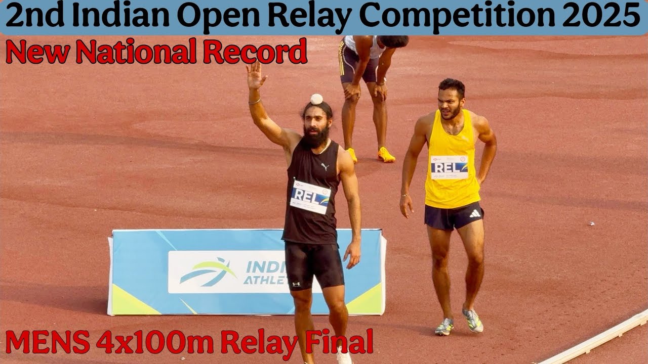 4 x 100m Relay-Mens || 2nd Indian Open Relay Competition 2025 - YouTube