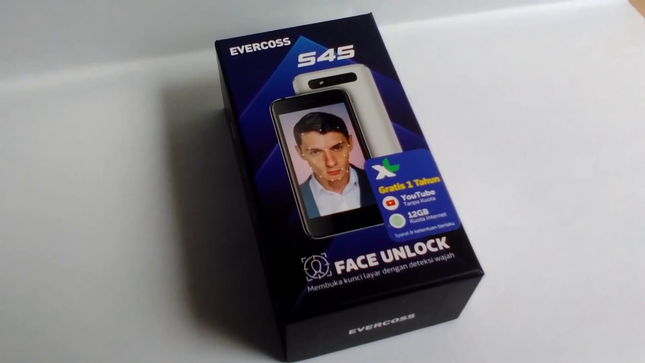 EVERCOSS S45 4G LTE TERMURAH Paling Komplit Plit Plitt... Udah Nougat ...