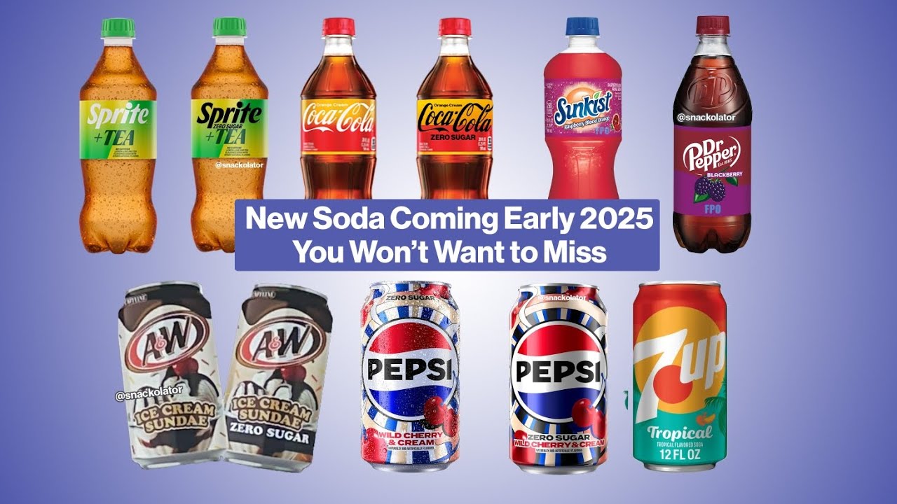 New Soda Releases Coming Soon from Coca-Cola, Sprite, Dr Pepper, A&W ...