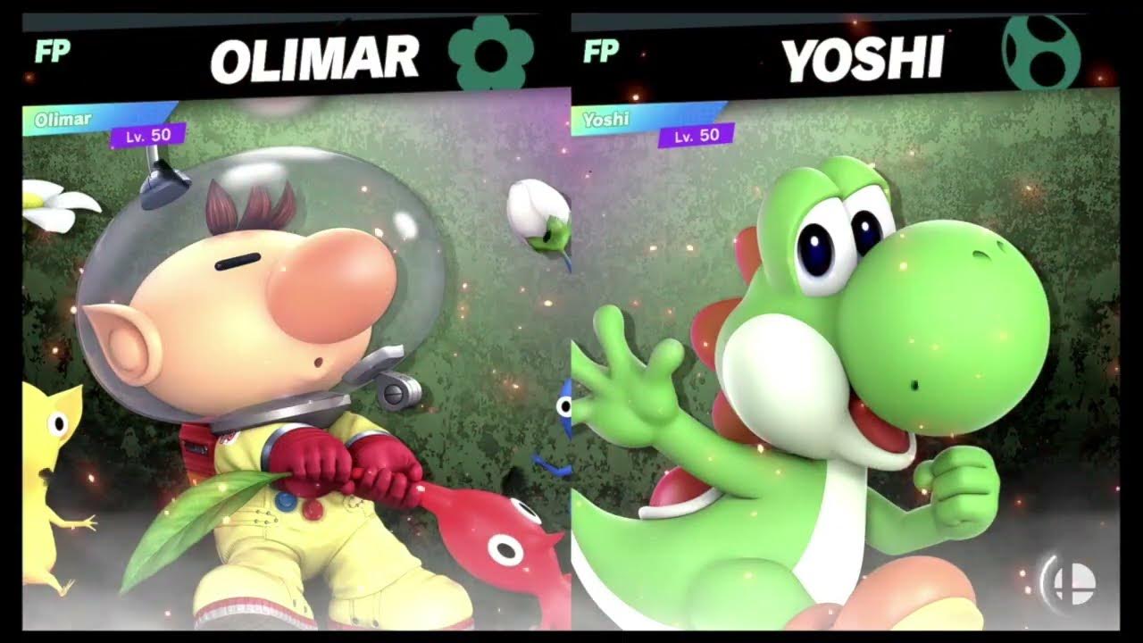 Super Smash Bros Ultimate Amiibo Fights – Olimar vs the World #5 Olimar vs Yoshi - YouTube