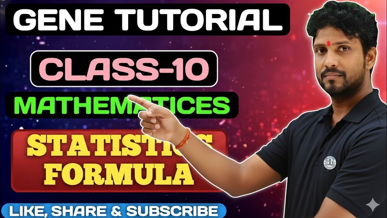 🎯 STATISTICS – All Formulas Revision | Class 10 Maths | GENE TUTORIAL ...