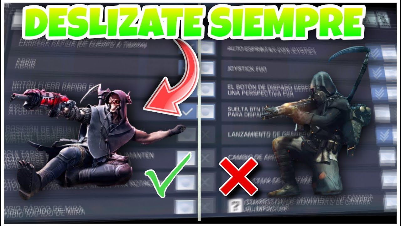 ☑️ Cómo DESLIZARSE sin quedar AGACHADO COD MOBILE | Cómo DESLIZARSE ...
