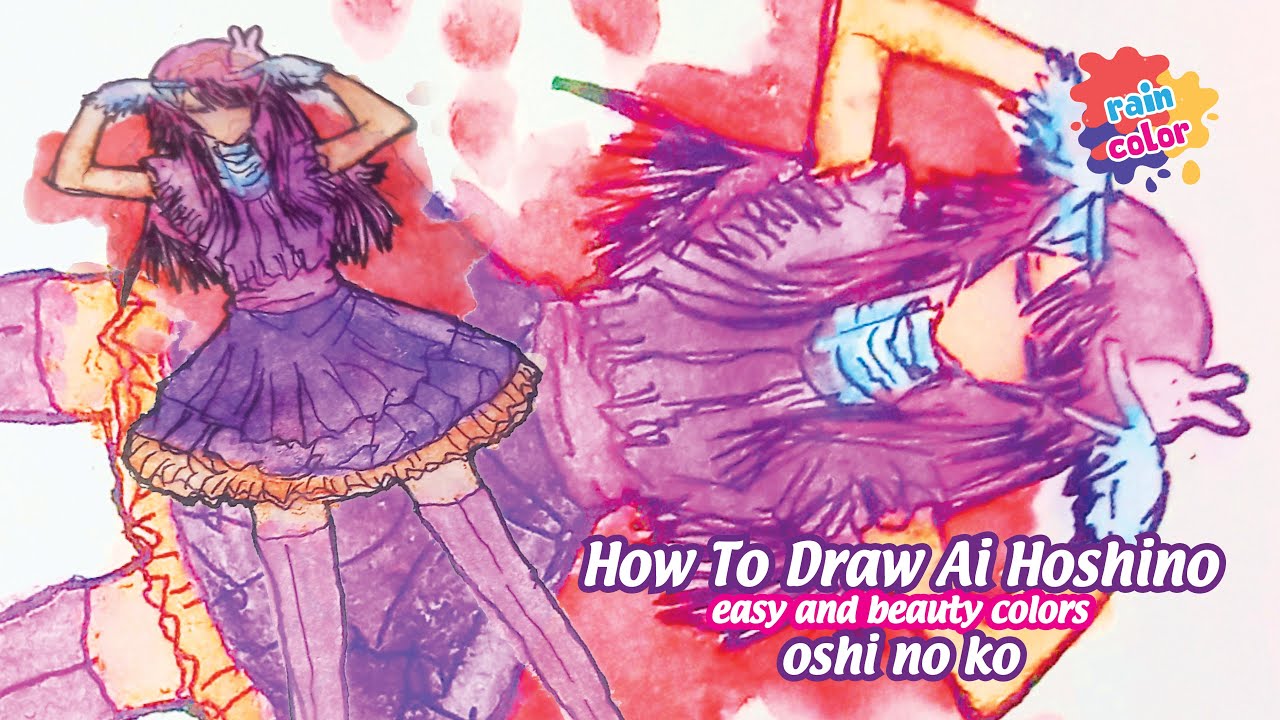 How To Draw Ai Hoshino | easy and beauty colors | oshi no ko - YouTube