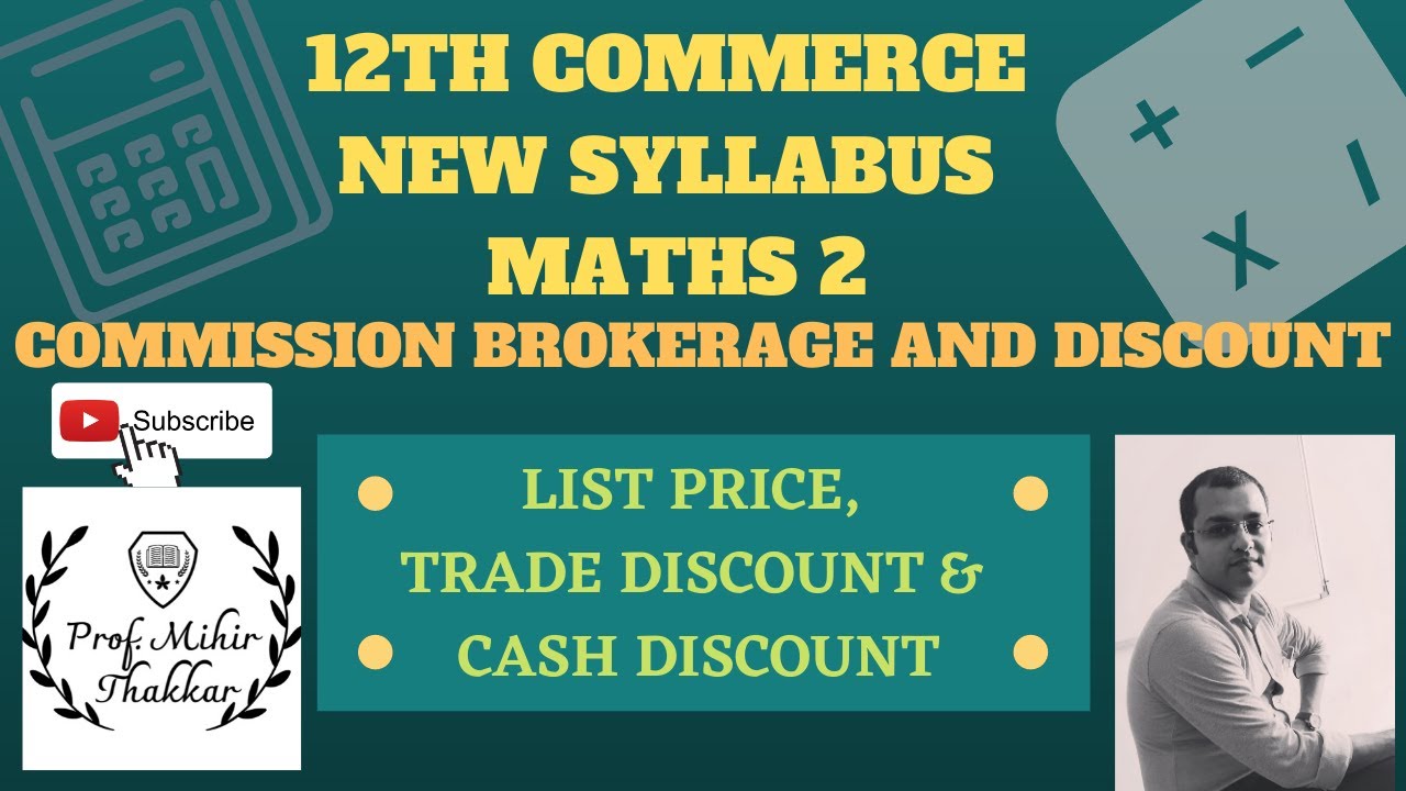 LIST PRICE, TRADE DISCOUNT AND CASH DISCOUNT - YouTube