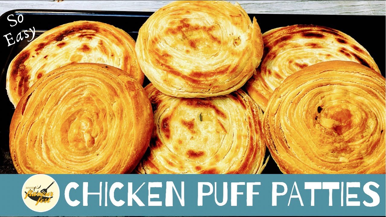 Thousand Layered Chicken Puff Patties/ 3 Ways to make at home/how to ...