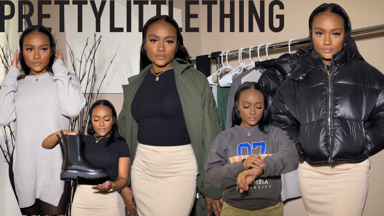 HUGE PRETTY LITTLE THING BLACK FRIDAY TRY ON HAUL | FALL/WINTER OUTFITS ...