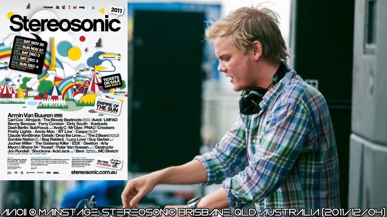 Avicii @ MainStage, Stereosonic Brisbane, QLD, Australia (2011/12/04 ...