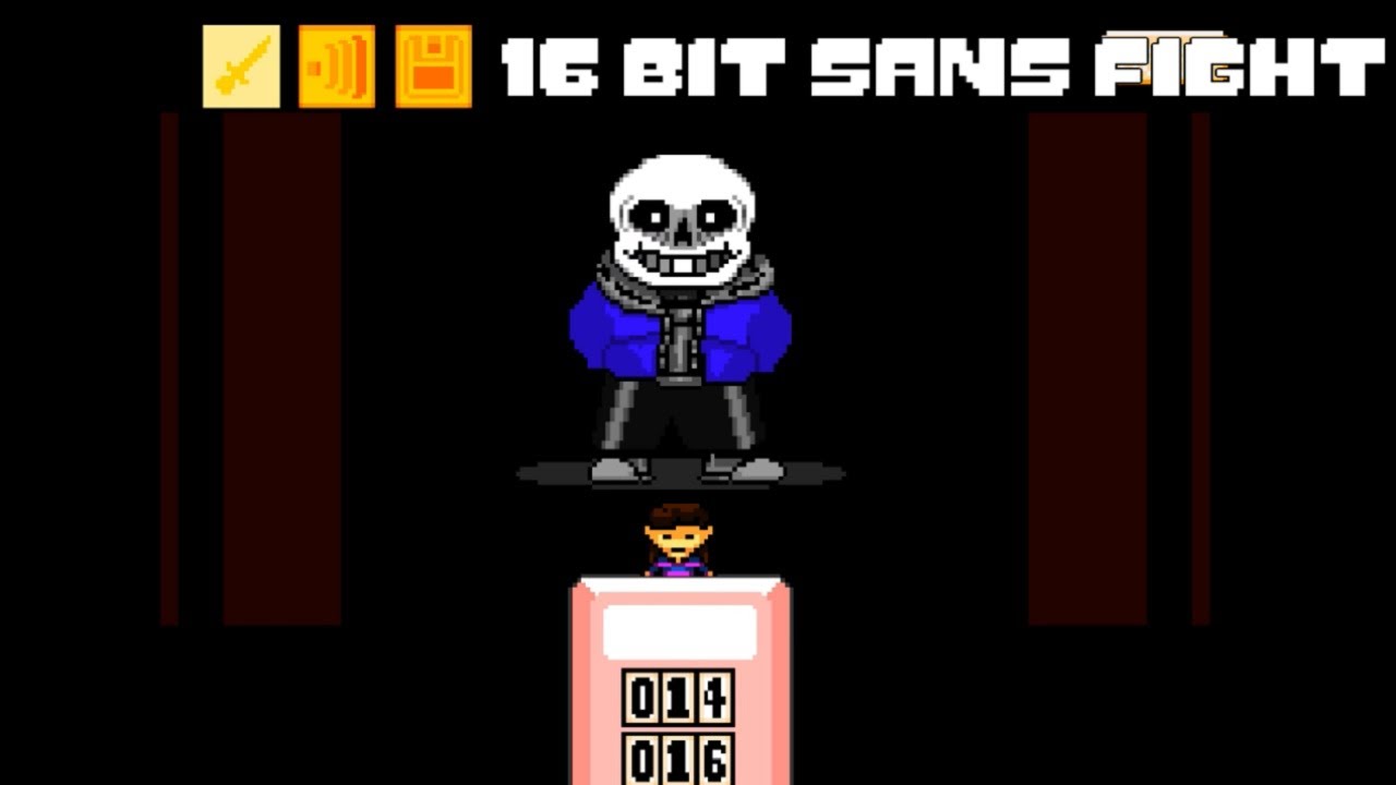 サンズが16ビットに…？16 bit sans fight - YouTube