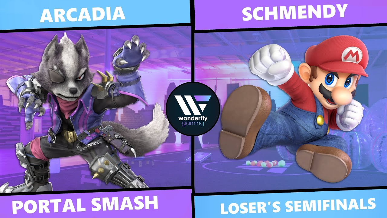 Wonderfly Weekly #57 - Arcadia (Wolf) vs Schmendy (Mario) - Portal Smash Loser's Semis - YouTube