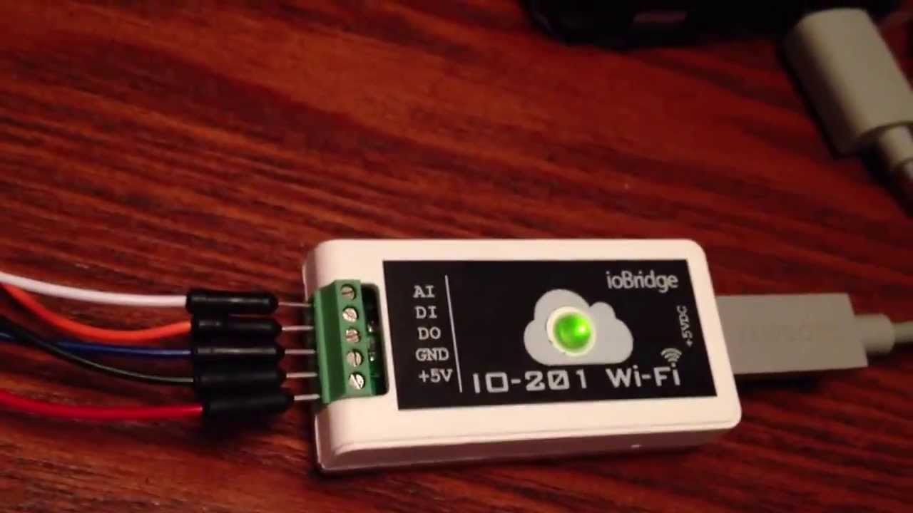 ioBridge - IO-201 Wifi Module - YouTube