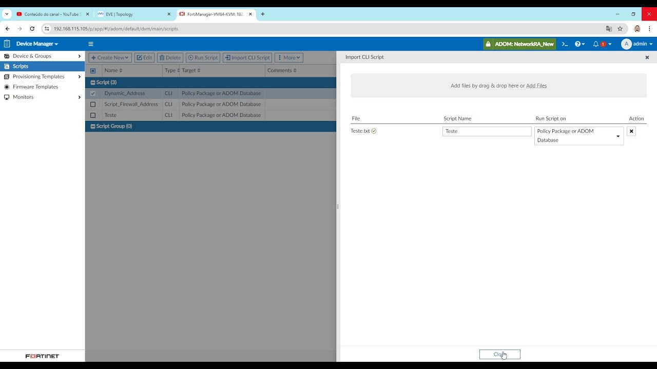 Dynamic Address por CLI Script (FortiManager) - YouTube