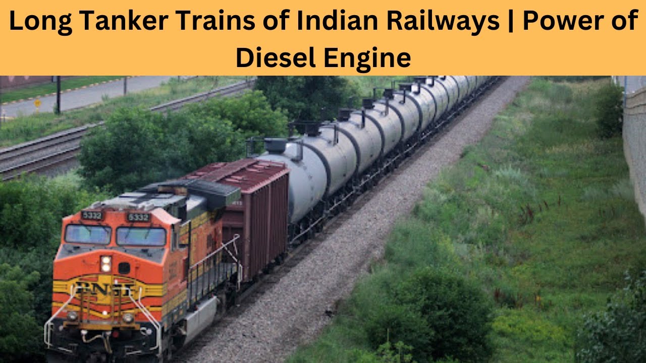 Long Tanker Trains of Indian Railways | Power of Diesel Engine - YouTube