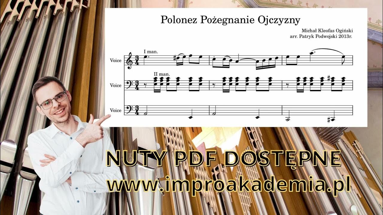 Polonez Pożegnanie Ojczyzny - arr. P. Podwojski - link do pdf w opisie - YouTube