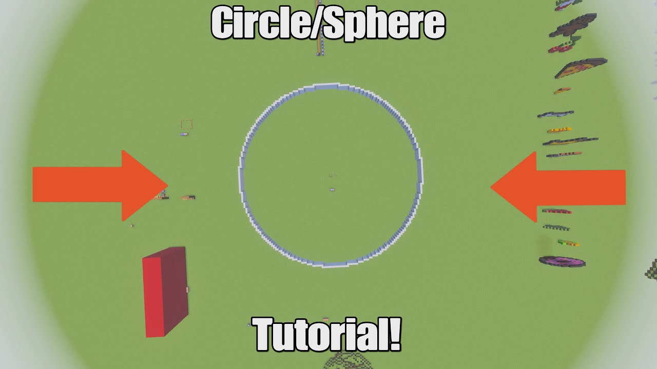 How To Make Circles In Minecraft - YouTube