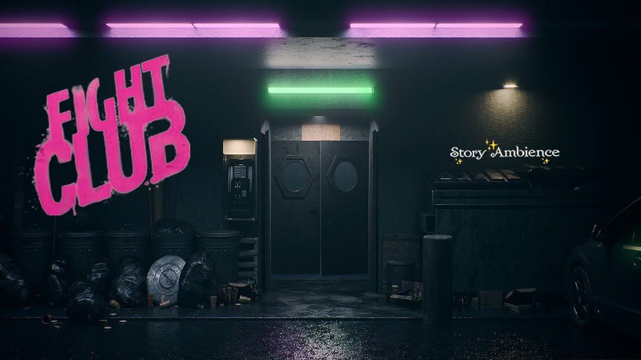 Fight Club Outside the Bar🧼👊🏻Ambience ASMR - YouTube