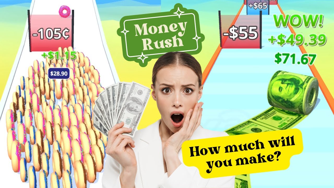 Money Rush Game Play - iOS Games - Android Games - Mobile Games - YouTube