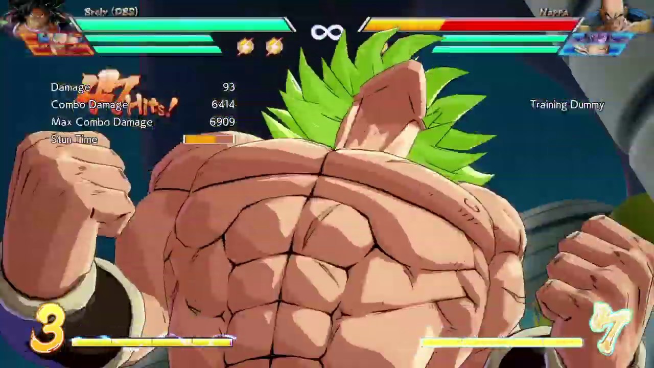 DBFZ Swole broly... Mushroom tip was SWOLLEN calm down cheelai - YouTube