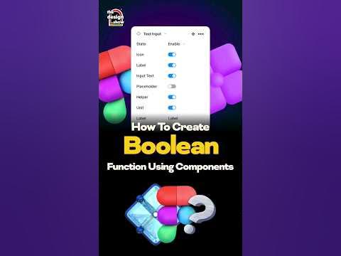 How to create a BOOLEAN FUNCTION using figma Components? | UIUX Design | Tamil | Abishek | # ...