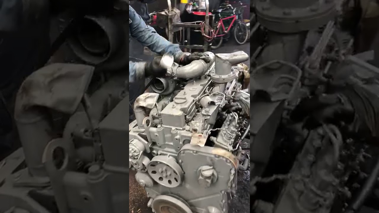 Motor cummins 6CT - YouTube