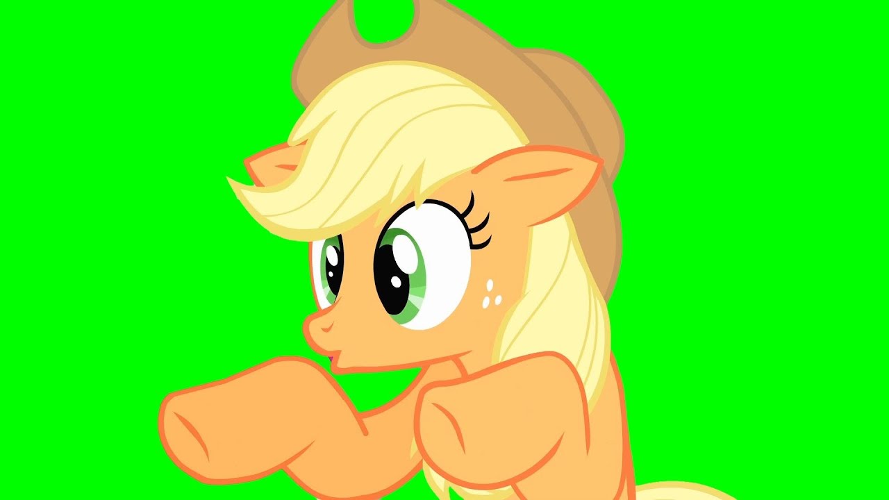 Applejack acts like a ghost "Ooooooooo" - Green Screen Ponies - YouTube