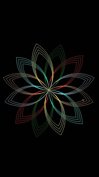 Cool Colorful Flower🌼Design Using Python Turtle🐢||Graphics Design||# ...