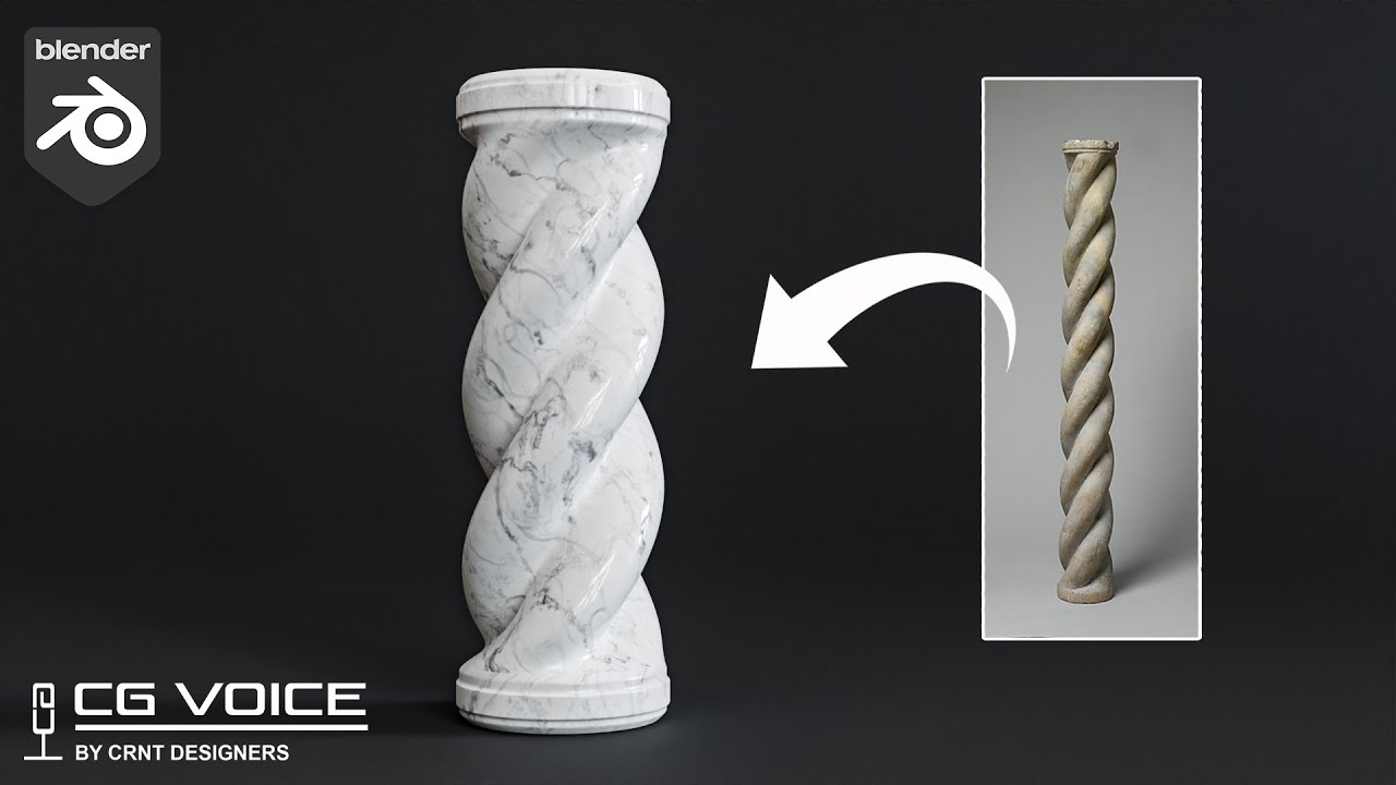 How to model Spiral Pillar in blender _ blender pillar modeling #04 ...