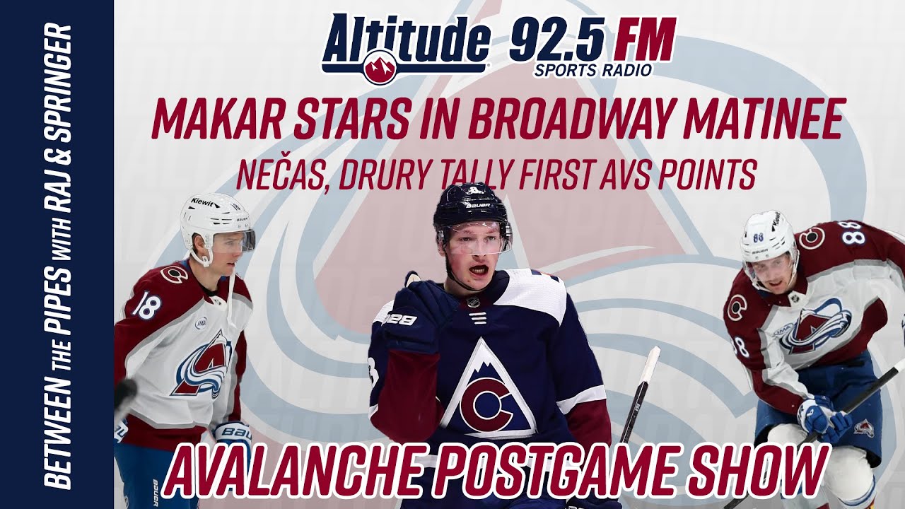 Avs win a 5-4 thriller over Rangers: ASR Between The Pipes w/Raj and ...