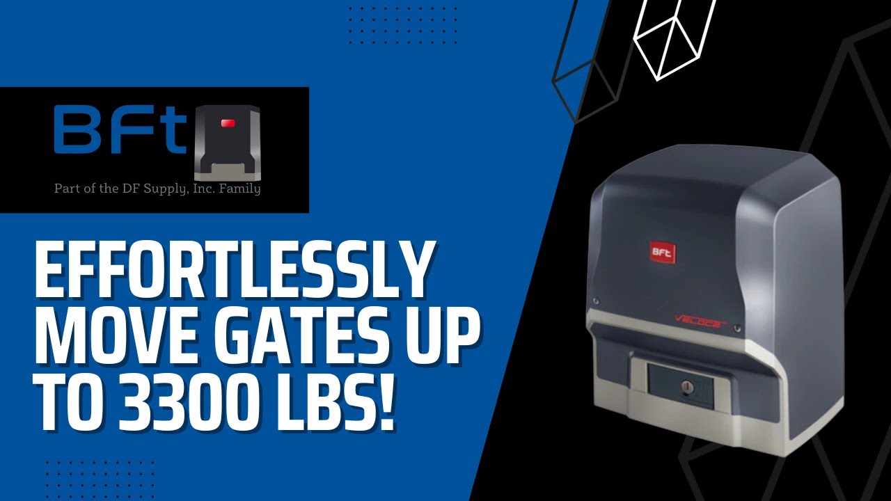 The Small, but Mighty Residential Slide Gate Opener | BFT Ares Ultra BT ...