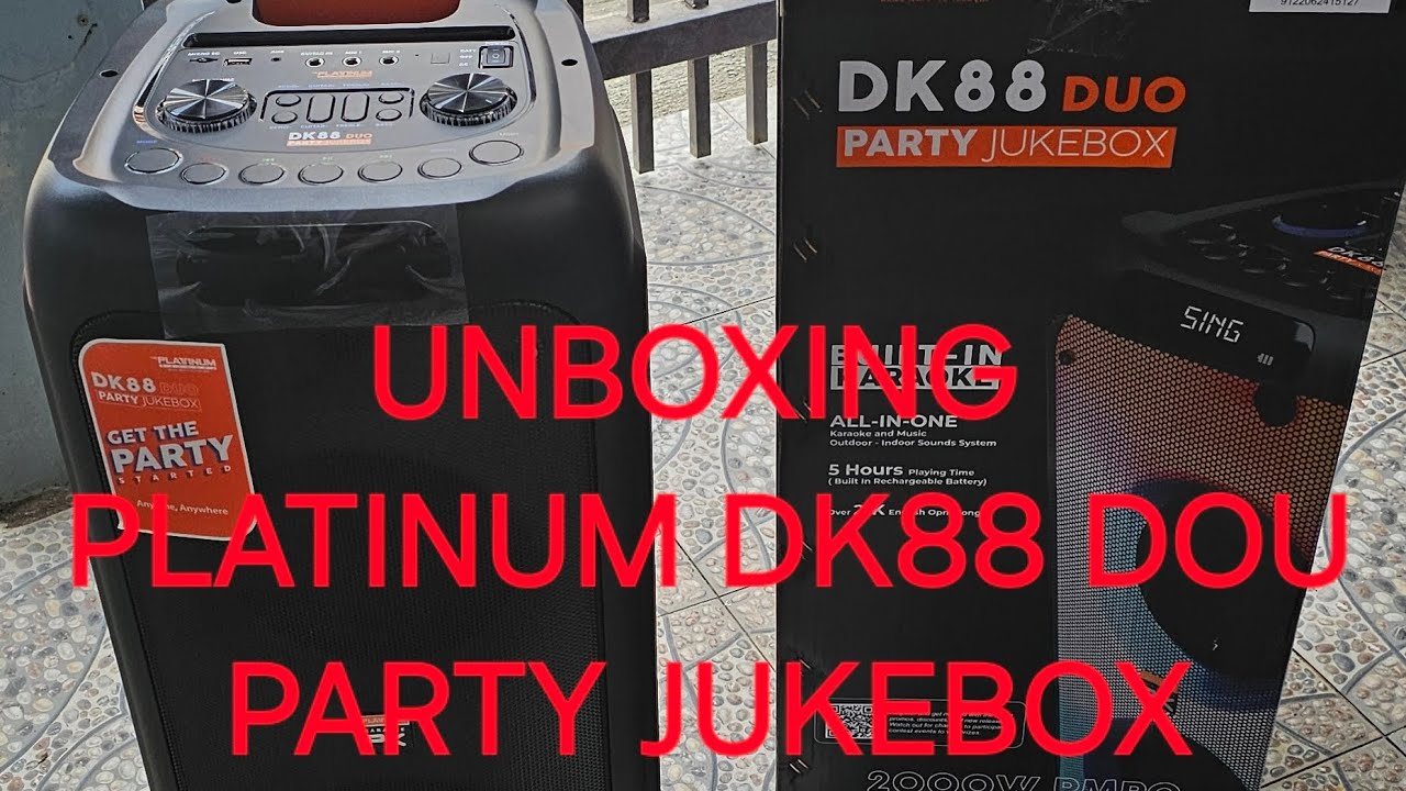 Unboxing Platinum DK88 DOU party JUKEBOX sale from shopee 9,136 Only ...