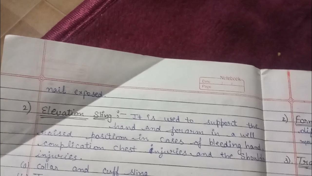 Slings and Splints||Their Types||First aid||Easy notes|| - YouTube