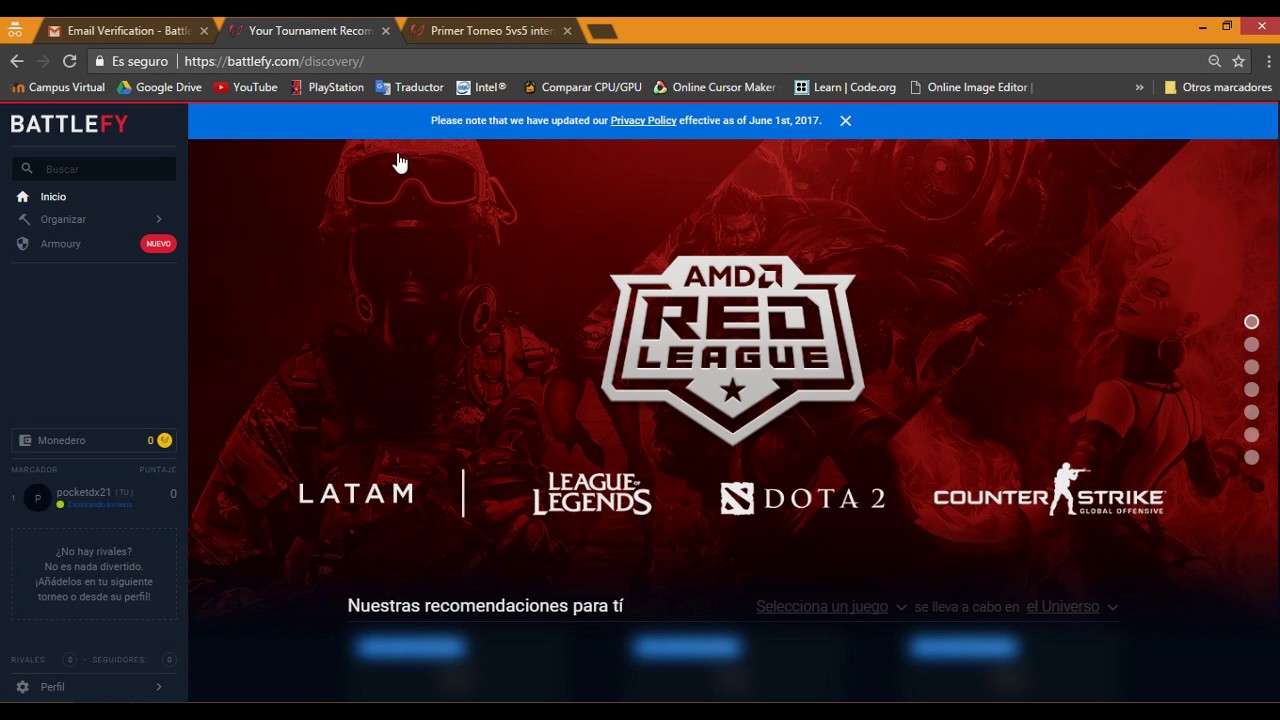 Tutorial Registro Battlefy ( Eventos LoL Cúcuta ) - YouTube