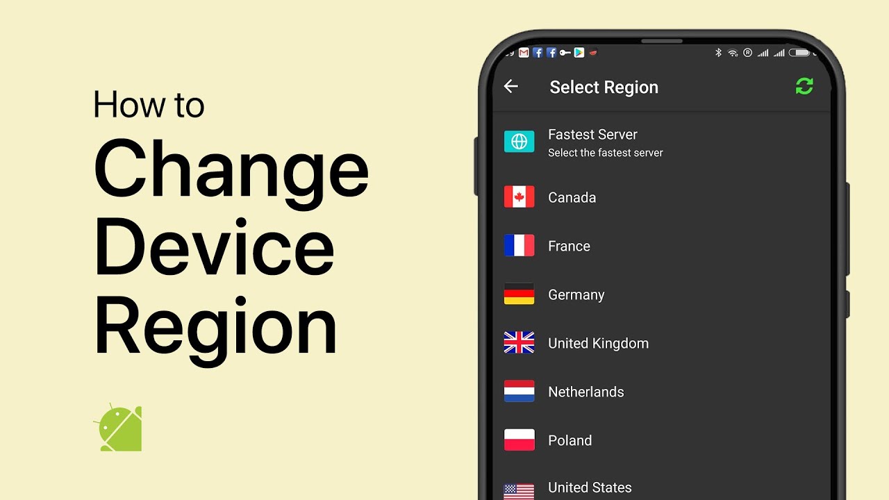 How To Change Your Region/Country on Android - YouTube