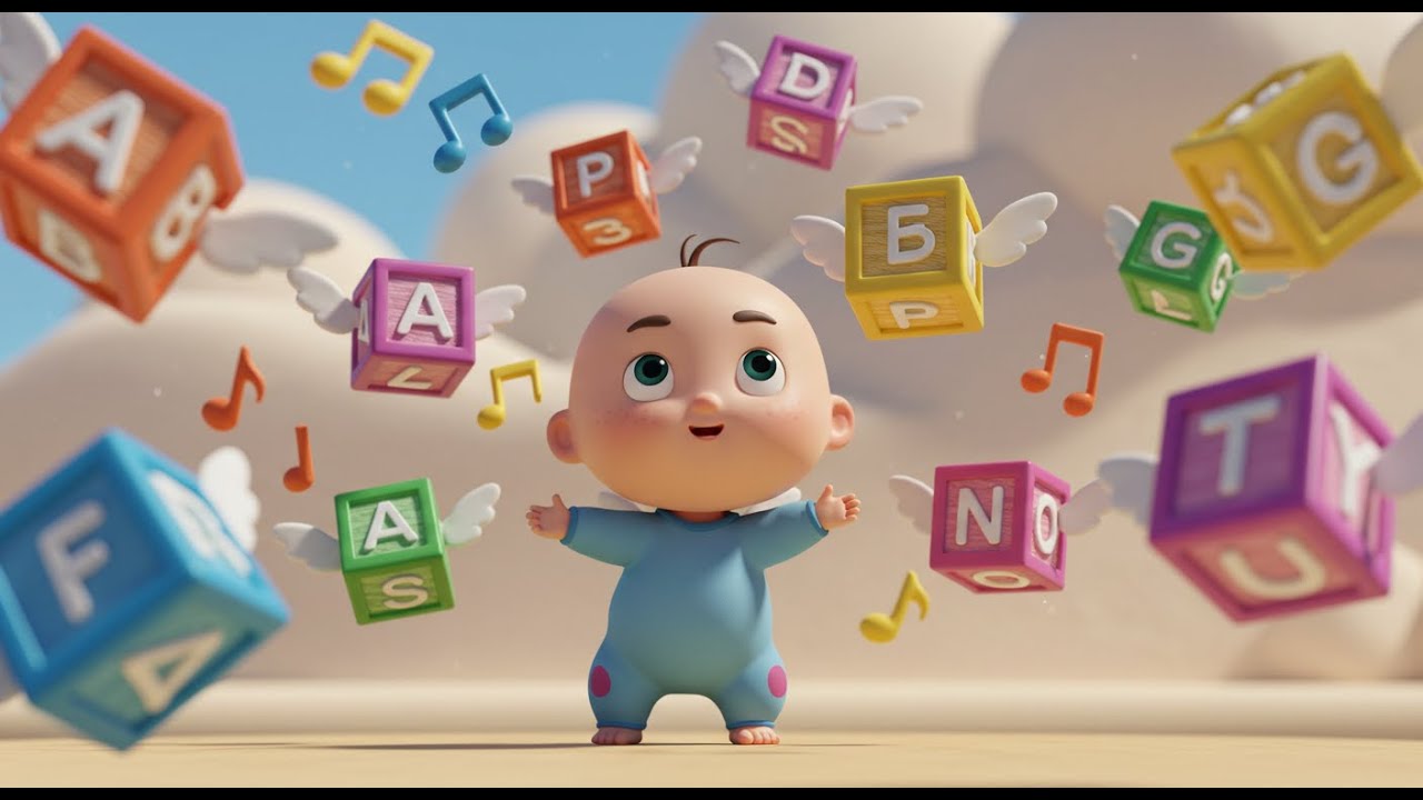 Baby Miro’s Floating ABC Airship 🚀🔤 | Animated Nursery Rhyme for ...