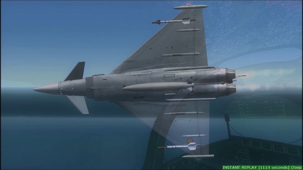 Eurofighter Typhoon, FS2004 - YouTube