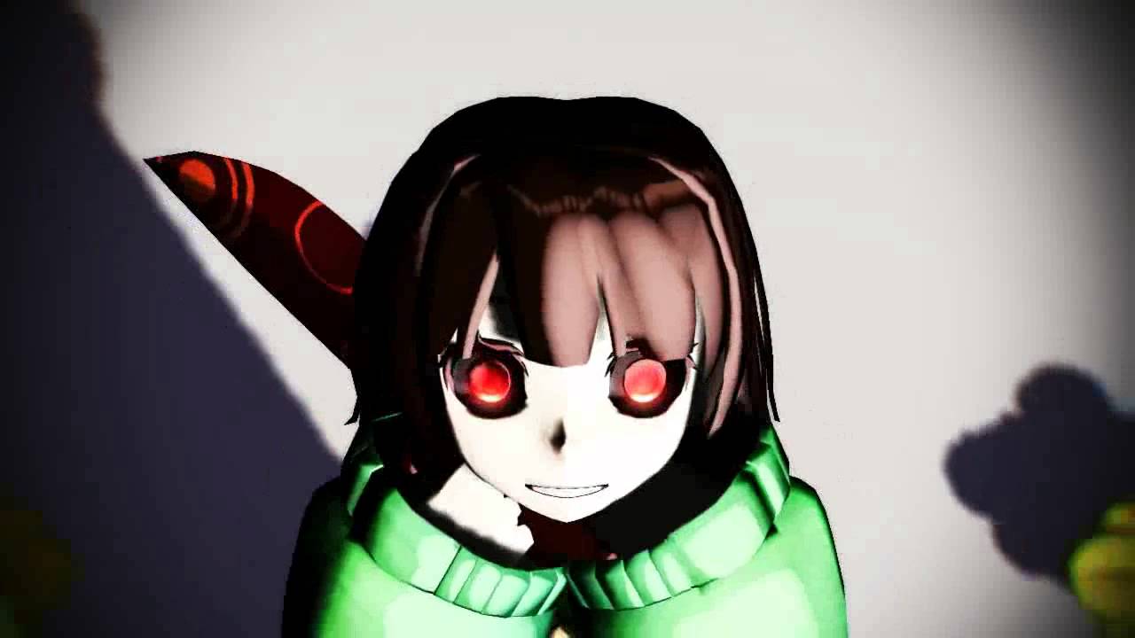 【MMD x UNDERTALE】Mad Hatter - 【Chara】 - YouTube