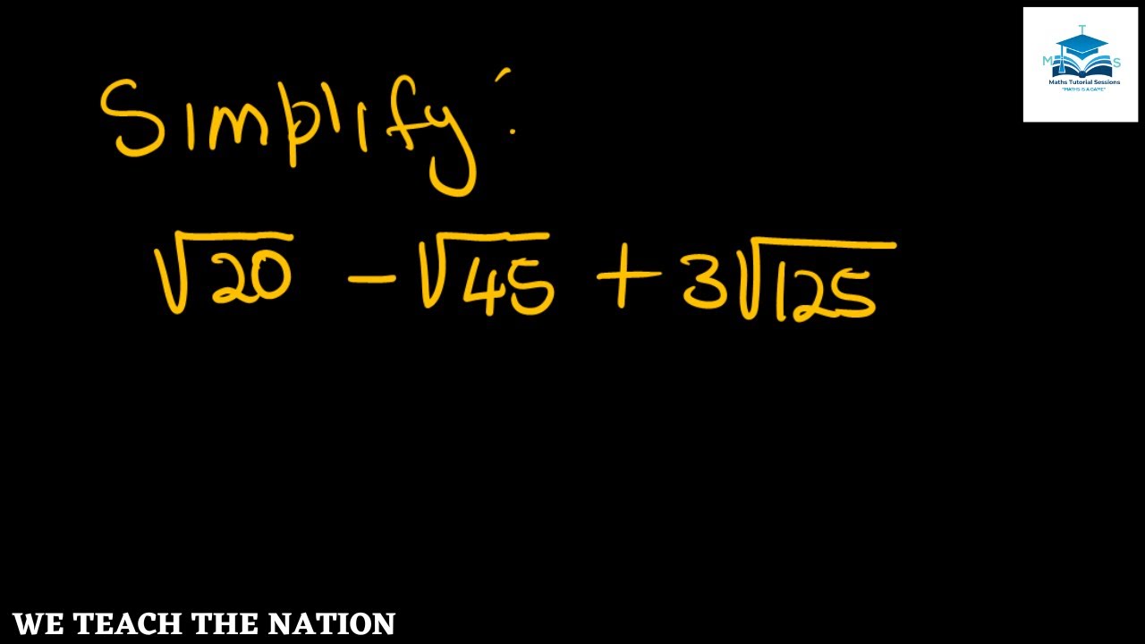 Surds Simplification. - YouTube