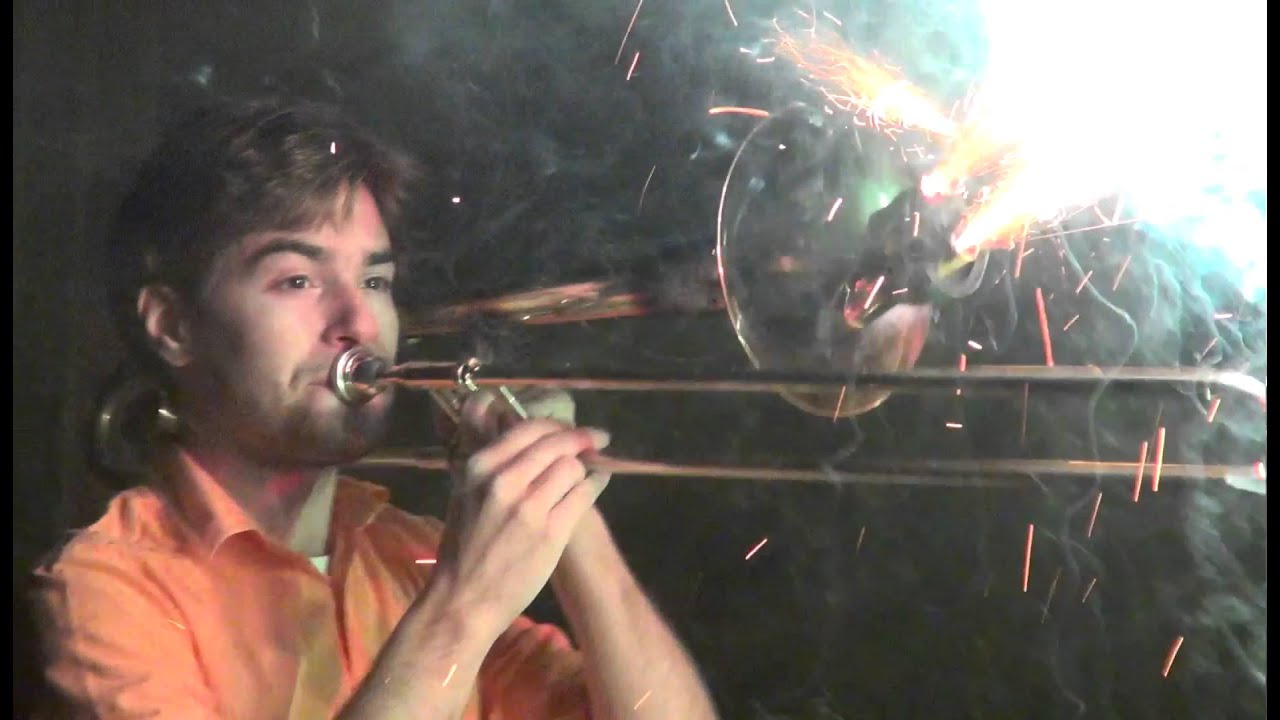 Fireworks and trombone - YouTube