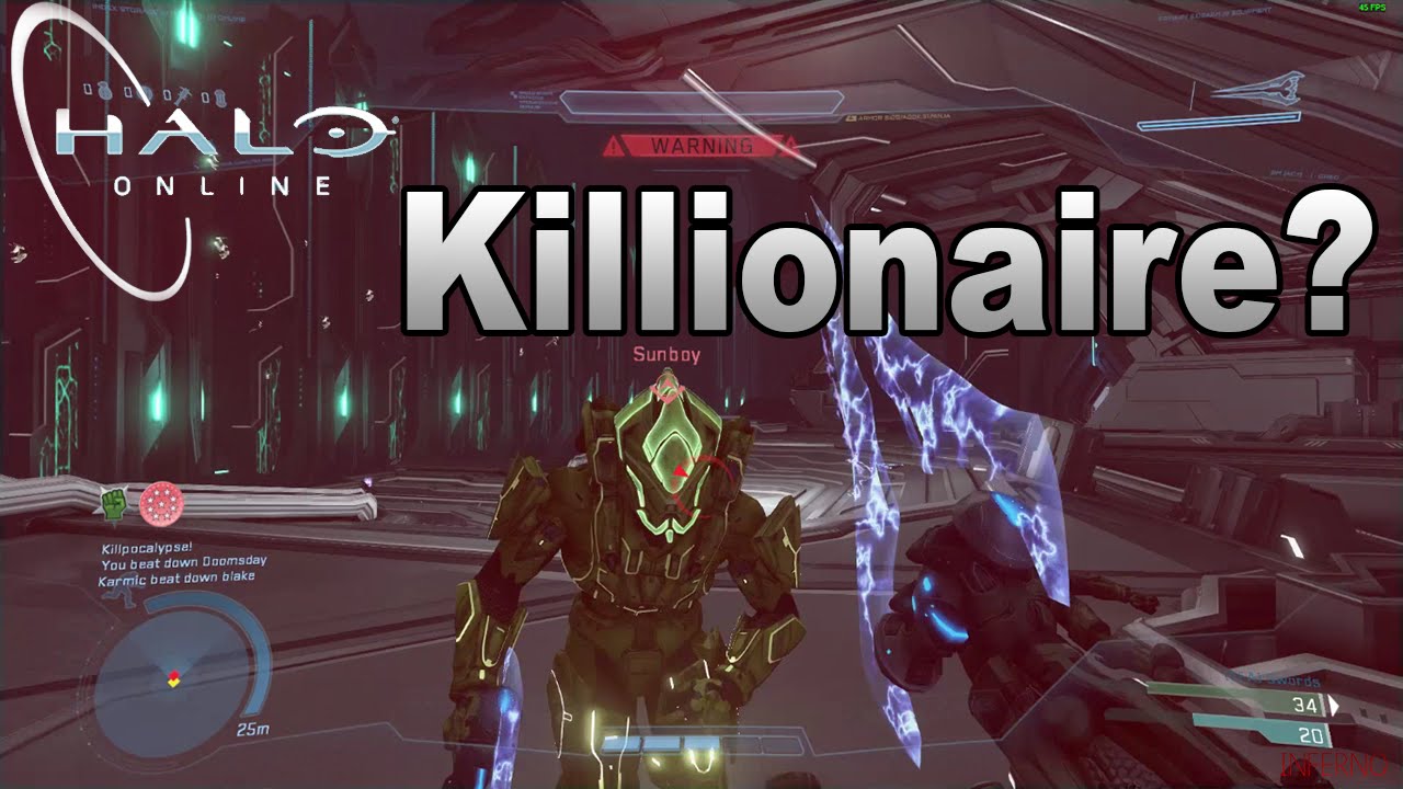 Halo Online - FFA SWORDS! KILLIONAIRE? - YouTube