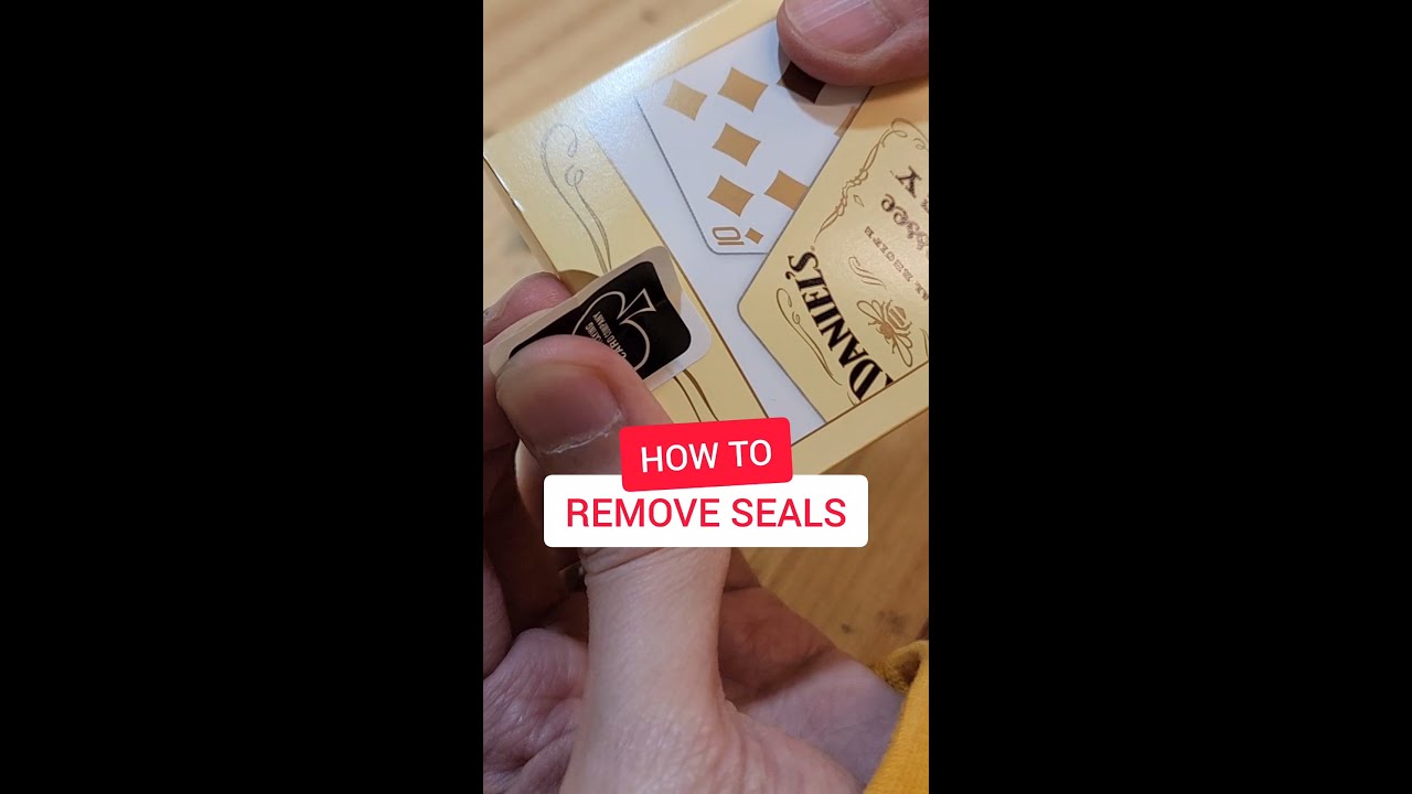 Two Quick Tips on How to Remove Sticker Seals from Playing Cards - YouTube