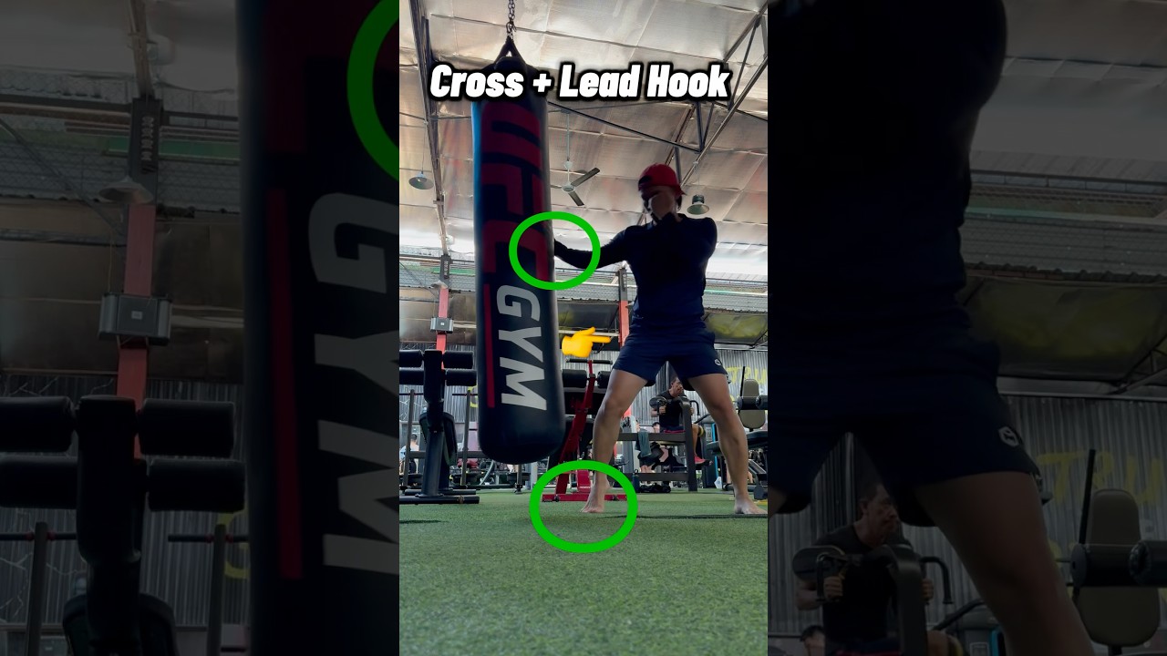 Cross & Lead Hook basic #boxing #punch #martialarts #shortvideo # ...