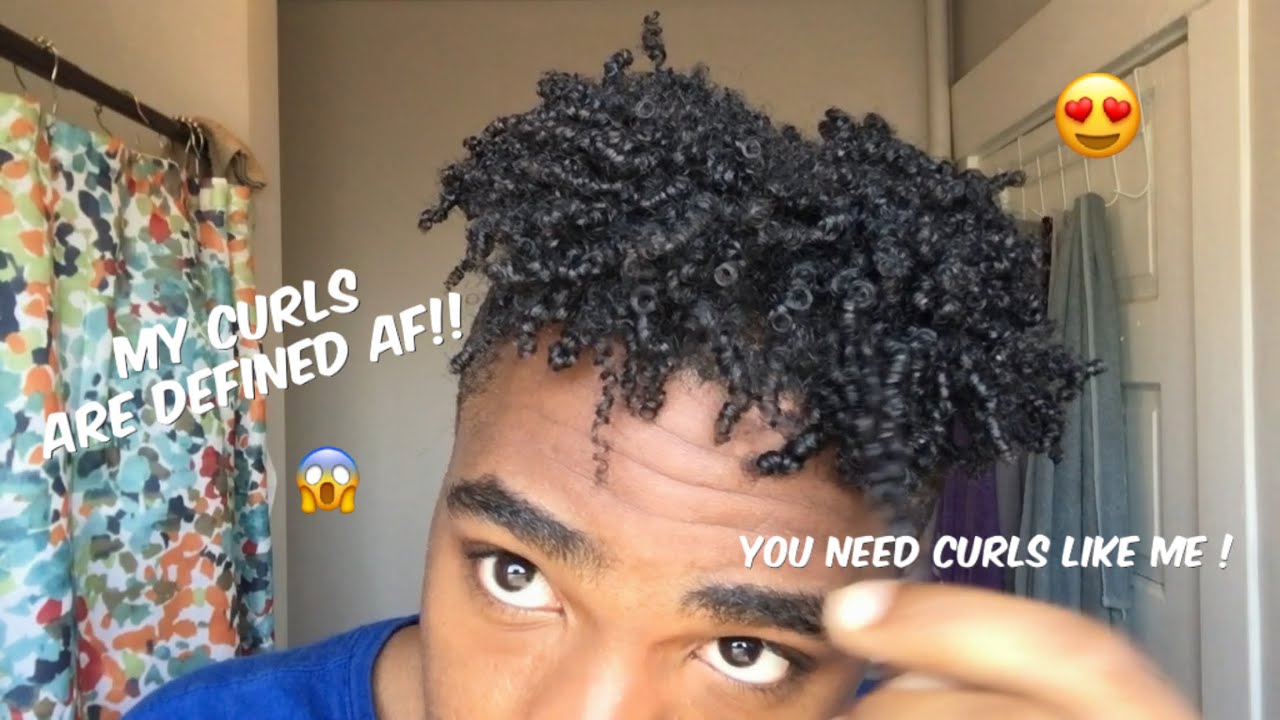 HOW TO DEFINE YOUR CURLS (SHINGLING METHOD) Men/Women - YouTube