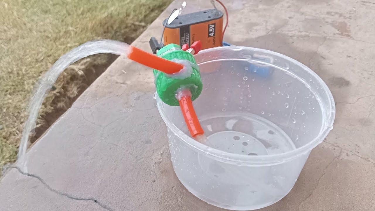How to make a water pump using a motor at home | DIY water pump - YouTube
